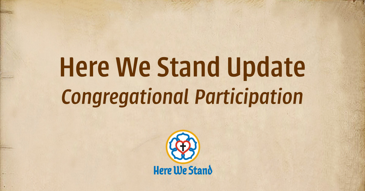 Here We Stand Campaign — How is Your Congregational Participation Plan ...